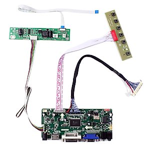 VSDISPLAY HD-MI VGA DVI LCD Controller Board Fit for LM215WF4-TLE9 LM215WF4-TLE7/TLE8 LM215WF3-SLC1/SLC5 LC230EUE-TDA1 LM230WF5-TLD1/TLD2 LM230WF3-SLB2 LM230WF5-TLD5