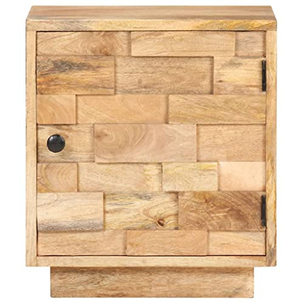 YAFF Bedside Cabinet 15.7"x11.8"x17.7" Solid Mango Wood