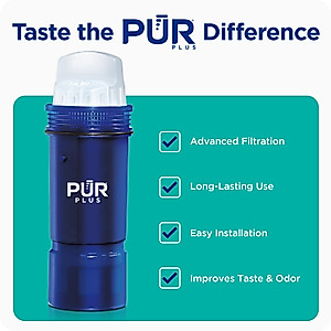 PUR PLUS Water Pitcher Replacement Filter with Lead Reduction (3 Pack), Blue â€“ Compatible with all PUR Pitcher and Dispenser Filtration Systems
