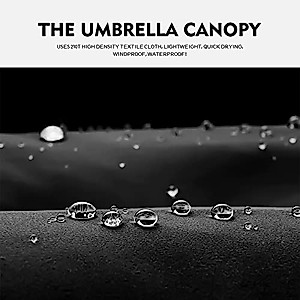 UNDERTREE Umbrella Windproof Travel Umbrella - 10-Ribs Wind Resistant Folding Umbrella - Compact Anti-UV Automatic Umbrella - Portable Waterproof Umbrella for Sun&Rain - Backpack, Purse, Car Umbrella, Black-21