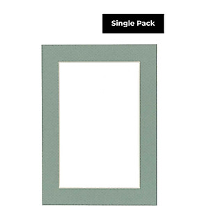 16x20 Mat Bevel Cut for 12x16 Photos - Acid Free Seafoam Green Precut Matboard - for Pictures, Photos, Framing - 4-ply Thickness