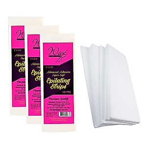 Waxness Wax Necessities Flexible Non Woven Waxing Strips 3 x 8.75 inch 300 Pack