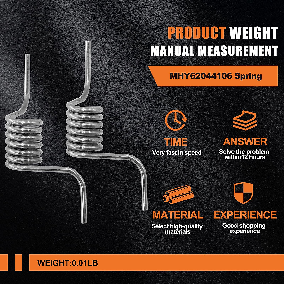 Upgrade (2 Pcs) MHY62044106 Refrigerator Door Spring Replace MHY62044104 MHY62044103 Flapper Door Spring Compatible With LG Kenmore Electronics Refrigerator LFX25976ST LFX28978ST LFX28968SB LFX28968ST