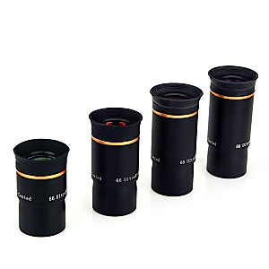 SVBONY Telescope Eyepiece Fully Multi Coated 1.25 inches Telescope Lens 66 Degree Ultra Wide Angle HD Telescope Accessory (6mm 9mm 15mm 20mm)