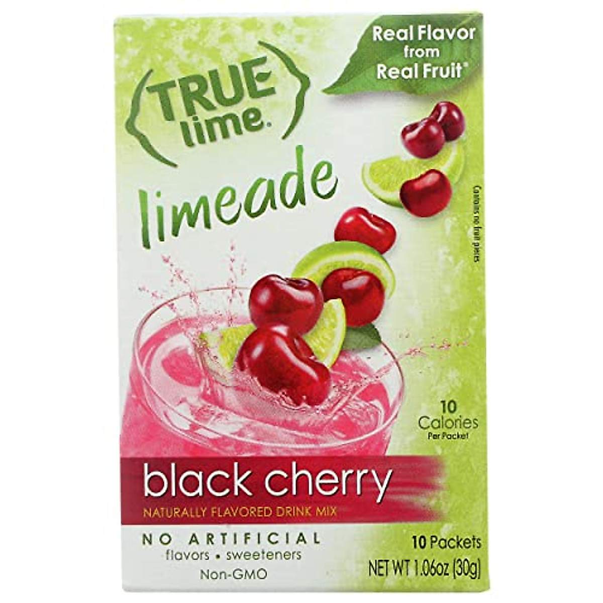 True Citrus Black Cherry Lemonade Water Enhancer Flavored Drink Mix, Non GMO, 1.06 Ounces (Pack Of 12)