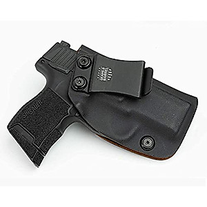 Gears and Barrels Kydex Leather Holster for Taurus GX4 - IWB Concealed Carry with Adjustable Retention and Leather Lining - Right Hand