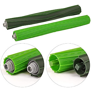 COSIN 2 Sets Dual Multi-Surface Rubber Brushes, Replacement Parts for IRobot Roomba S9 (9150) S9+ S9 Plus (9550), Vacuum Cleaner Roller Brush