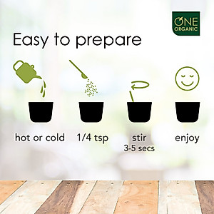 ONE ORGANIC Instant Tea Powder (Black) – 4.4 oz. – 125 Servings – USDA Certified Organic – 100% Pure Tea - Instant Hot or Iced Tea – Unsweetened