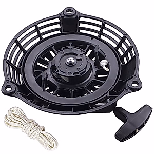 Gashwer Lawn Mower Recoil Starter Pull Start Compatible with Honda GC 130/160 GCV 130/160 4hp 5hp 6hp 6.5hp EN2000 Hru19 GC135 GC160 Parts Generator Engine Motor Replace 28400-Zl8-023ZA Black