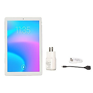 Naroote 10.1in Tablet, Red Calling Tablet for Android 11.0 100‑240V for Working (US Plug)
