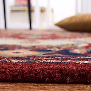 SAFAVIEH Heritage Collection 3' x 5' Red HG625A Handmade Traditional Oriental Premium Wool Area Rug