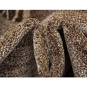 Rugs.com Angelica Collection Rug – 3' x 5' Dark Beige Medium Rug Perfect for Entryways, Kitchens, Breakfast Nooks, Accent Pieces