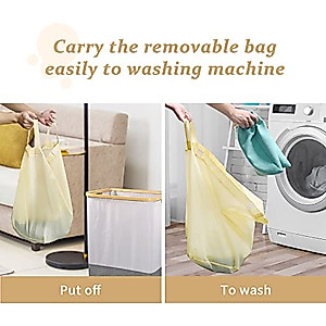 Large Laundry Hamper with Wheels - 105L Collapsible Waterproof Laundry Hamper with Lid and Removable Mesh Bag, Large laundry hamper for dirty clothes, Toys Storage Hamper (blue)