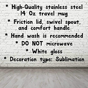 Just A Boy Who Loves Pugs Dog Lover Travel Mug with Handle and Lid for Kids Puppy | White Stainless Steel 14 Oz