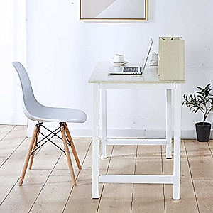 MJWDP 42x24x40Inch Wood Computer Desk PC Laptop Table Study Workstation with Bookshelf Office Home Furniture 2 Colors (Color : D)