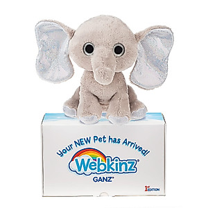 Webkinz 2021 Elephant Stuffed Animal Plush Toy, New Gray 8 inch
