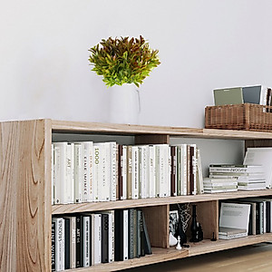 Nahuaa 4PCS Artificial Flowers for Outdoors Fake Spring Flowers Faux Plastic Shrubs Indoor Outside Table Centerpieces Arrangements Home Kitchen Office Windowsill Summer Fall Decorations