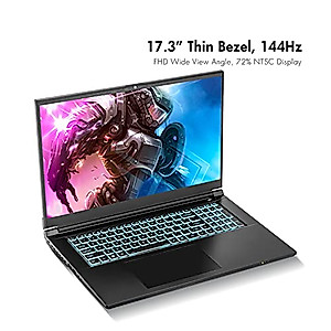 Sager 2023 NP7881E Gaming Laptop, 17.3 Inch FHD 144Hz 72% NTSC, Intel i9-13900HX, RTX 4070 8GB, 64GB RAM, 2TB Gen4 NVMe SSD, TBT 4, Win 11
