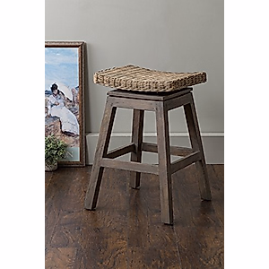 East at Main Heidi Brown Wooden Te"xtured Chair - 17"x17"x24"