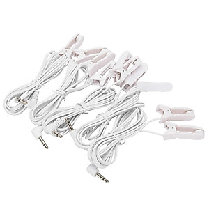 Sonew 5pcs / bag 3.5mm TENS Wire CableEar Clip Electrode Lead Wires Cable for TENS Unit Physiotherapy Machine