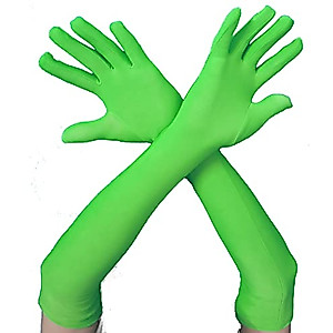 JOMOCARE Chromakey Gloves Green Chroma Key Glove Invisible Effects Background Chroma Keying Green Gloves for Green Screen Photography Photo Video… (Tight, Green x2Pairs)