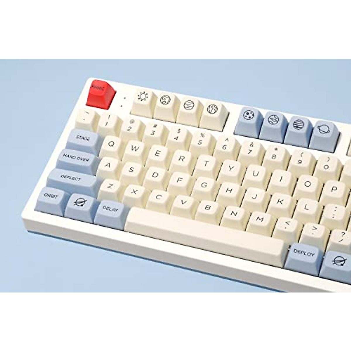 DROP MiTo MT3 Godspeed R2 Keycap Set, PBT Hi-Profile, Cherry MX Compatible with 60%, 65%, 75%, TKL, WKL, and Ortholinear Keyboards (Apollo Base Kit)