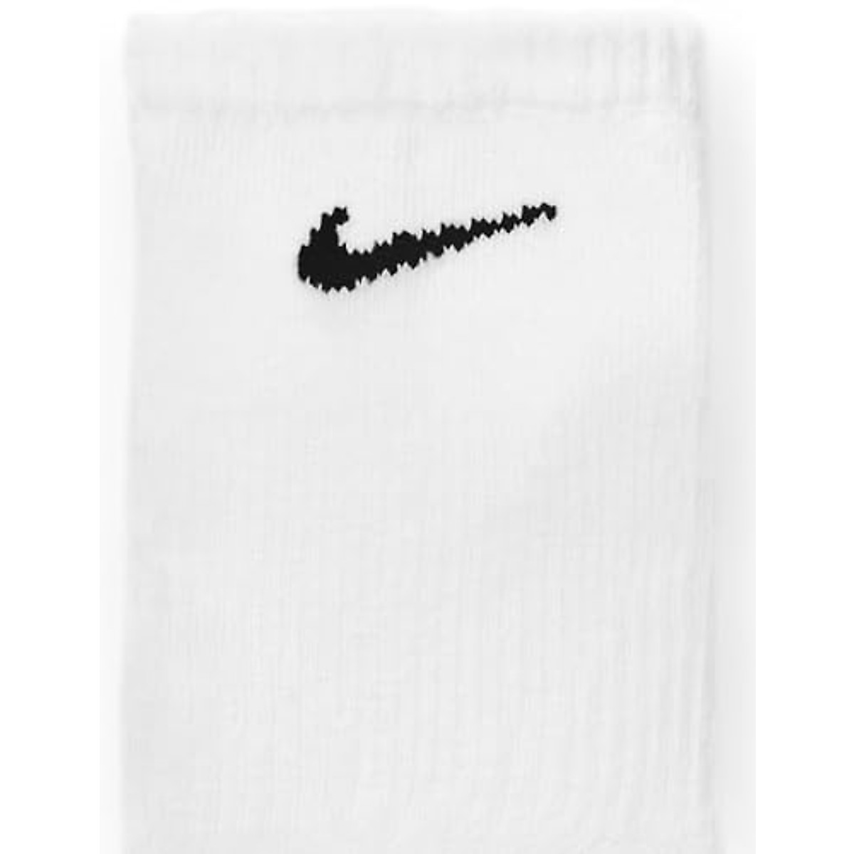 Nike Men's Everyday Plus Cushioned Training No-Show Socks (6 Pairs), White/Black, Large