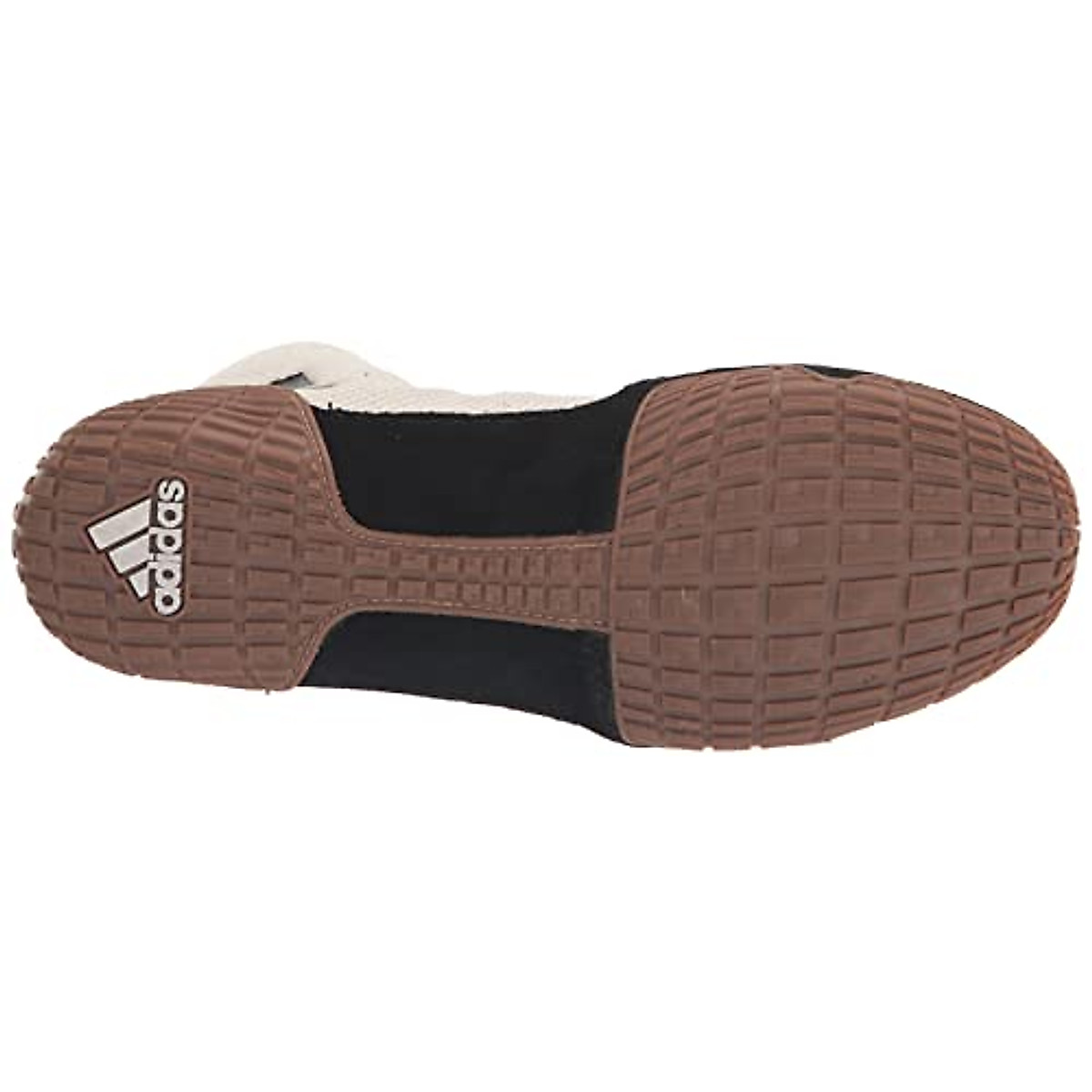 adidas Men's Tech Fall 2.0 Wrestling Shoe, Chalk White/Black/Gum, 9