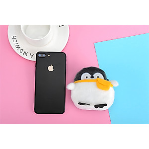 Lefe Liee 2PCS kawaii penguin wallet, novelty kawaii purse mini makeup bag things cute wallet small coin purse accessories, uwu soocute period bags for teen girls small pouches with zipper