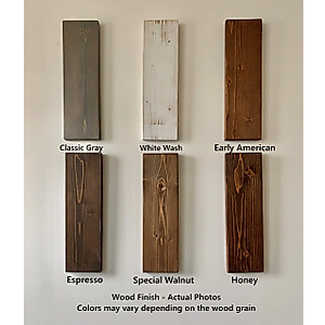 Industrial Floating Shelves Wall Shelf - Floating Shelves Wood Wall Mounted, Hanging Shelves, Floating Shelves Rustic, with Pipe Hardware Brackets (Set of 2) 2'' X 5.5'' (Special Walnut, 24)