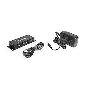 4-Port USB 2.0 Mini Metal High-Speed Hub