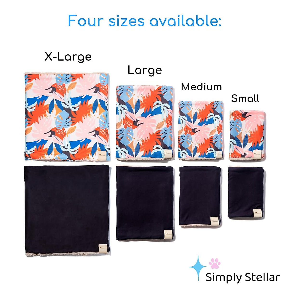 Simply Stellar - Snoods for Dogs, No Flap Ear Wraps for Dogs, Quiet Ears for Dogs, Dog Ear Covers for Bath, Dog Ear Protection, Dog Ear Cover, Dog Snood, Soft Fleece Lining, Set of 2 (Small)