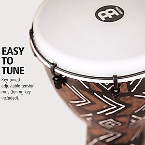 Meinl Percussion Djembe Hand Drum Circle Instrument with Synthetic Shell and Head, Alpine Series — NOT Made in China — Easy Tuning, 2-Year Warranty (ADJ12-KA)