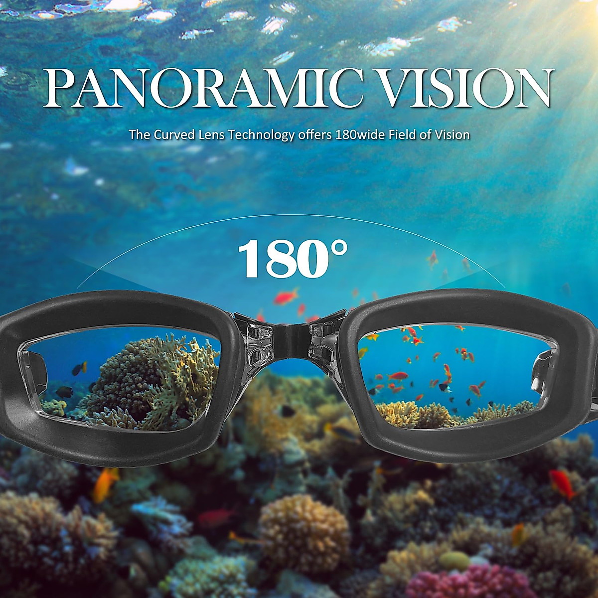 isswya Swim Goggles, Swimming Goggles Anti Fog No Leaking,Full Protection For Adult Men Women Youth