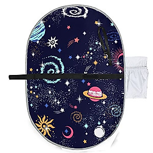 Baby Changing Pad, Space Galaxy Constellation Portable Diaper Bag Mat, Foldable Travel Changing Mat for Infants Newborns