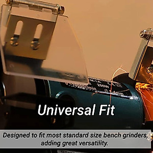 2Pcs Bench Grinder Eye Shield, 304 Stainless Steel Grinder Eyeshield Replacement Eyeshield