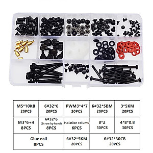 QTEATAK 272 PCS pc Basic Computer Standoffs Set & Screws Kit for Motherboard HDD Hard Drive, Case, Power Card, Graphics, Fan, Chassis, CD-ROM, ATX Case