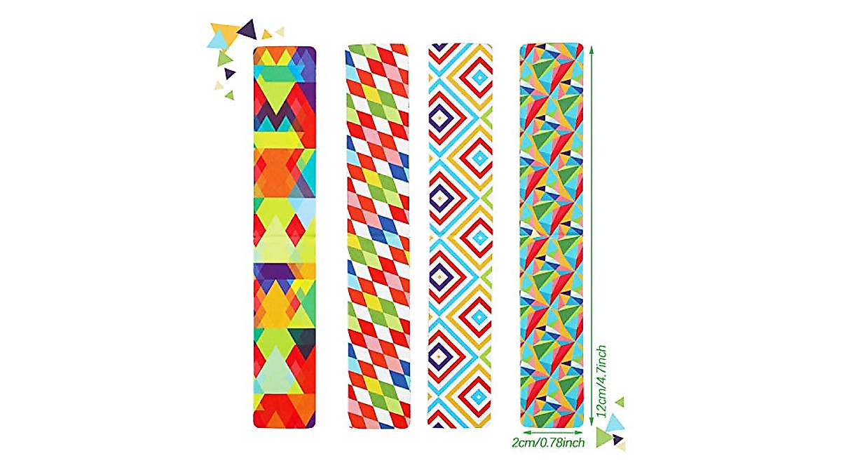 Magnetic Optical Bookmarks - 48 Colorful Illusion Page Markers for Reading