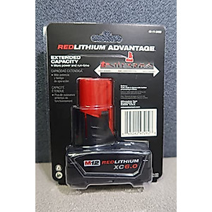 Milwaukee 48-11-2460 M12 REDLITHIUM XC6.0 Extended Capacity Battery Pack