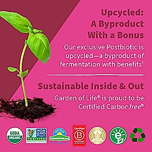 Garden of Life Dr Formulated Womens pH Probiotics 50 Billion CFU, Pre + Pro + Postbiotics - Digestive, Immune and Vaginal Support, Potato, Acacia, Postbiotic Metabolites, 30 Vegetarian Capsules