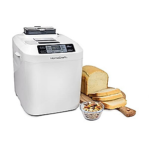 Programmable 2 Lb. Breadmaker With Auto Fruit Nut Dispenser White