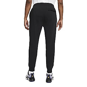 Nike Men's NSW Club Jogger Jersey (as1, Alpha, l, Regular, Regular, Black/White 010, Large)