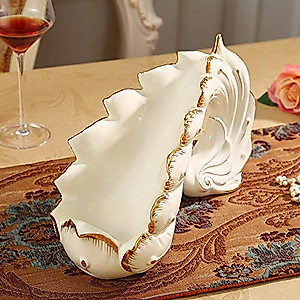 Stylish Simplicity Ivory Magnetic Wine Rack Decoration Peacock Modeling Crafts European Wine Cabinet Decoration Creative Home Desktop Porch Partition Decoration Decoration Wedding Gift Beautiful and