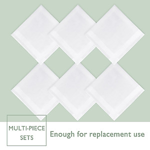 Zenssia Men's White Pure Cotton Handkerchiefs with Hem, Pack of 12 Pieces Hankies