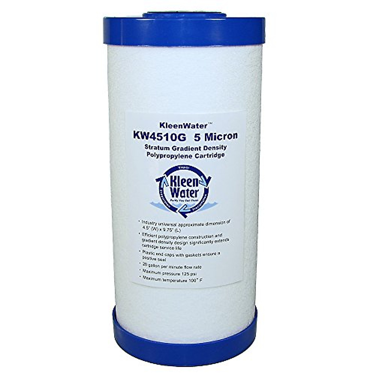 KleenWater Replacement Filter Cartridges, Compatible with GXWH30C, GXWH35F, GXWH40L GE Compatible Filter Multi-Pack, Qty 4, WS03X10039 Replacement O-Ring