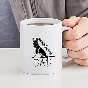 CafePress German Shepherd Dad Mugs Ceramic Coffee Mug, Tea Cup 11 oz