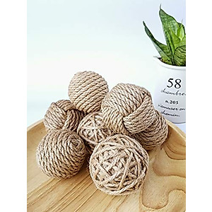 Elkpruu Orbs Decorative Balls Set of 8 for bowls, Perfect Decorative Balls of Vase Filler for Farmehouse Christmas Ornaments 2020