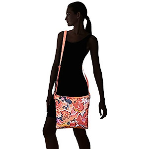 Vera Bradley Women's Recycled Lighten Up Reactive Hipster Crossbody Purse, Rosa Agate, One Size