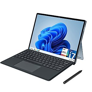 KUU Lebook Plus 2 in 1 Laptop, Core I7-1165G7 CPU 16GB RAM 512GB PCIe SSD Windows 11 WiFi 6 Tablets, 12.6 inch 2160×1440 IPS Touchscreen, with Keyboard and Pen Metal Housing Tablet PC