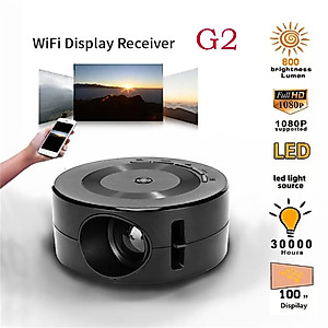 Portable 1080p Outdoor Movie Mini Projector - Home Movie LED Video Outdoor Movie Stereo Projector With USB HDMI Interface And Remote Control for Videos TV Dramas Photo Sharing